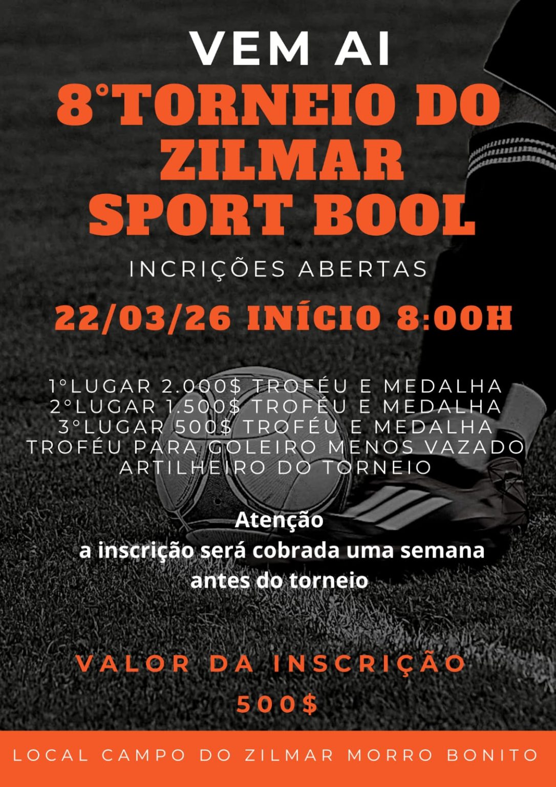 8 Torneio de futebol Zilmar Sport Bool – Portal de Noticias